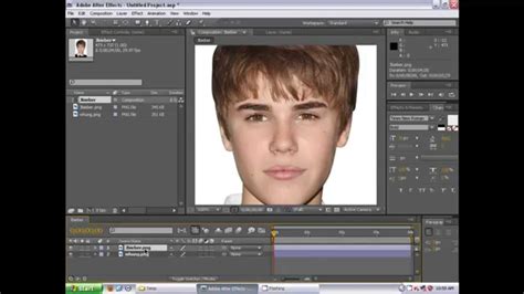 Adobe After Effects CS Tutorial Face Morph Justin Bieber To William Hung YouTube