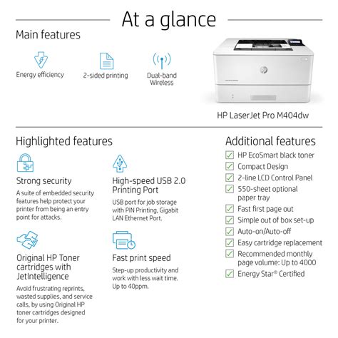 Купить принтер HP LaserJet Pro M404dw W1A56A в магазине НР