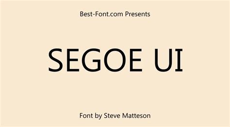Segoe Ui Font Free Download