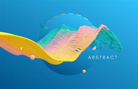 파란색 구와 동적 웨이브와 추상적 인 배경 배너 전단지 포스터 커버 또는 브로셔를 디자인합니다 3d 벡터 그림입니다 액체에 대한 스톡 벡터 아트 및 기타 이미지 Istock