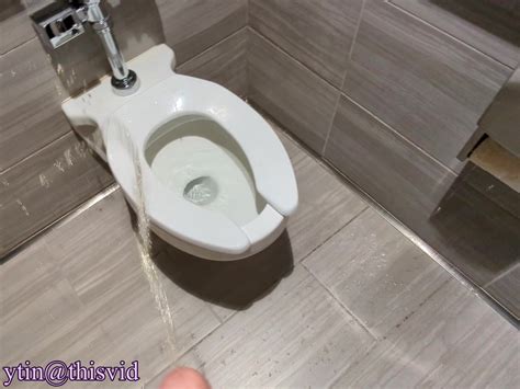Public Restroom Piss Around Stall And On Toilet Paper