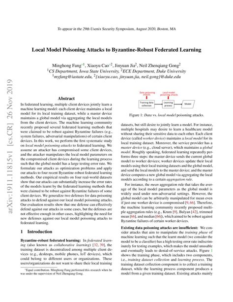 Local Model Poisoning Attacks To Byzantine Robust Federated Learning