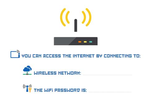 FREE Printable Public WiFi Password Templates