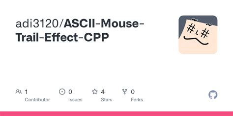 Github Adi3120ascii Mouse Trail Effect Cpp