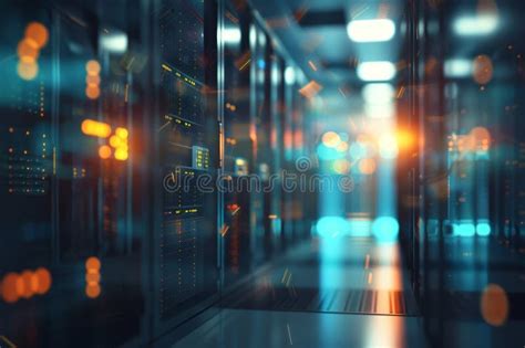 Server Room Data Center Big Data Storage Cloud Computing Technology Stock Image Image Of