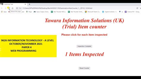 A Level It 9626 November 2021 Paper 4 Web Programming Youtube