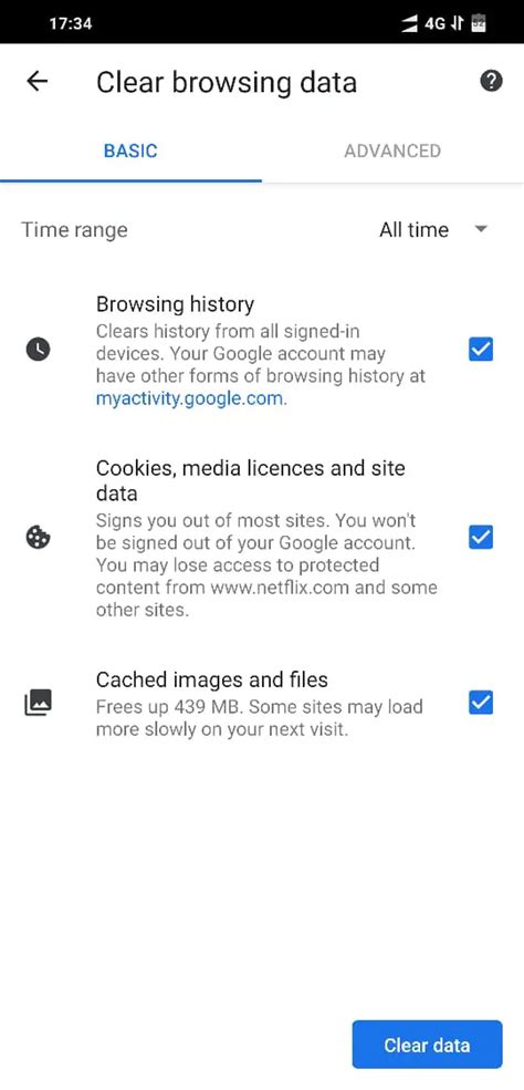 Clear Browser Cache In Chrome For Android Techtippr