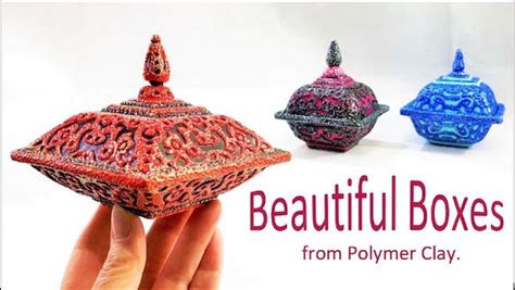 Gorgeous Polymer Clay Box Tutorials By Polyoriginals The Beading Gem