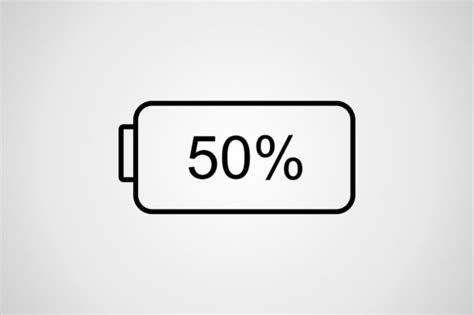 Half Battery Icon Graphic By JM Graphics Creative Fabrica