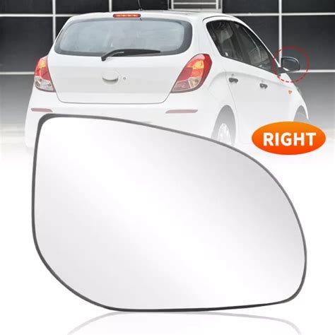 Right Side Wing Mirror Glass For Hyundai I20 2008 2013 Convex Heated