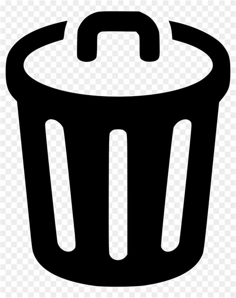 Classroom Trash Can Clipart Black