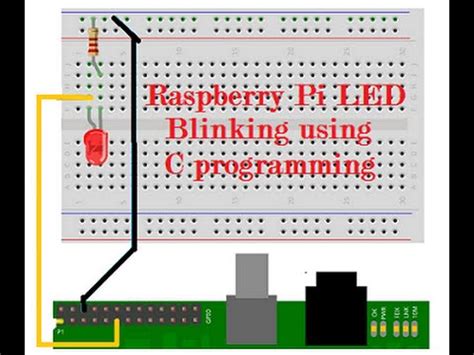 Raspberry Pi Led Blinking Using C Programming And Wiringpi YouTube