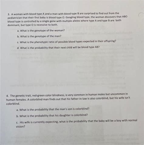 Solved Mendelian Genetics Practice Problems These Problems