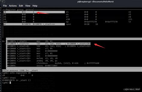 用arm进行汇编语言编程（7）helloworld和gdb调试arm程序51cto博客arm汇编语言指令