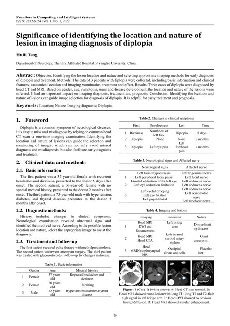 Pdf Significance Of Identifying The Location And Nature Of Lesion In