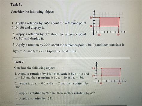 Solved Task Consider The Following Object Apply A Rotation Chegg