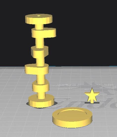 Stl File Christmas Camshaft Xmas Camshaft 🎄 ・3d Print Design To
