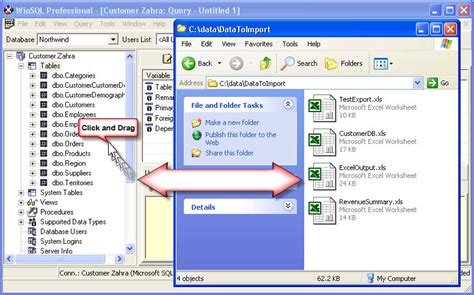 import ms excel to any relational database table