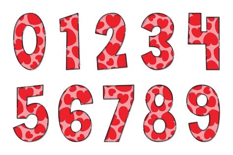 numerical sign vectors and illustrations for free download