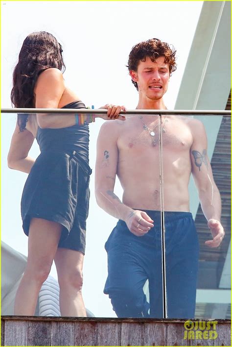 Shawn Mendes Touches Down In Rio Chills Shirtless By The Pool At His