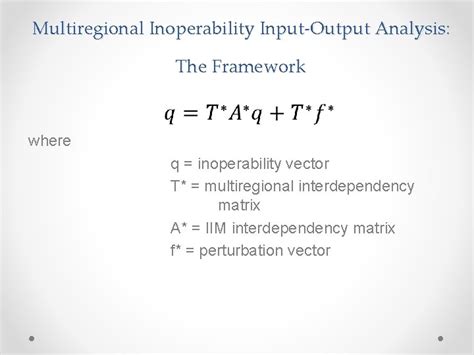 Construction Of An Inoperability Input Output Model Iim