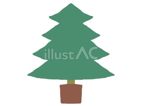 Free Vectors Christmas Tree Without Decorations
