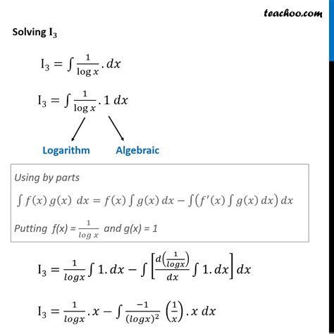 Example Evaluate Log Log X Log X Dx Examples