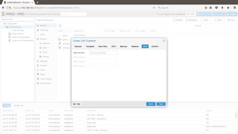 create ct container in proxmox