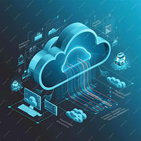 Premium Photo Cloud Computing Simply Visually Represent Cloud Solutions Business Eyecatching Image