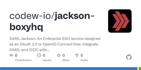 github codeskiller jackson boxyhq saml jackson an enterprise sso