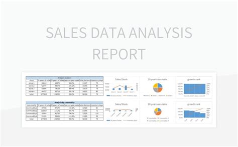 Sales Data Analysis Report Excel Template And Google Sheets File For Free Download Slidesdocs