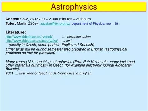 Ppt Astrophysics Powerpoint Presentation Free Download Id
