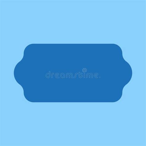 A Rectangular Vector Frame With Rounded And Concave Edges Fills The