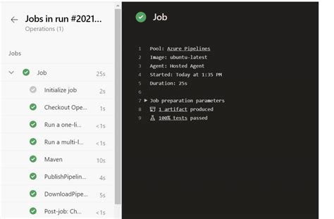 create a java project and compile with azure pipeline python design