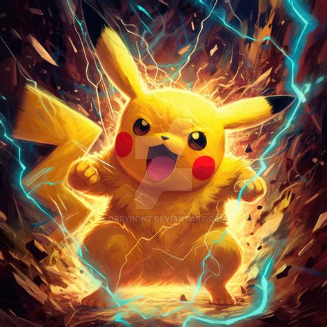 Pikachu Lightning Attack Ai Image By Greybonz On Deviantart