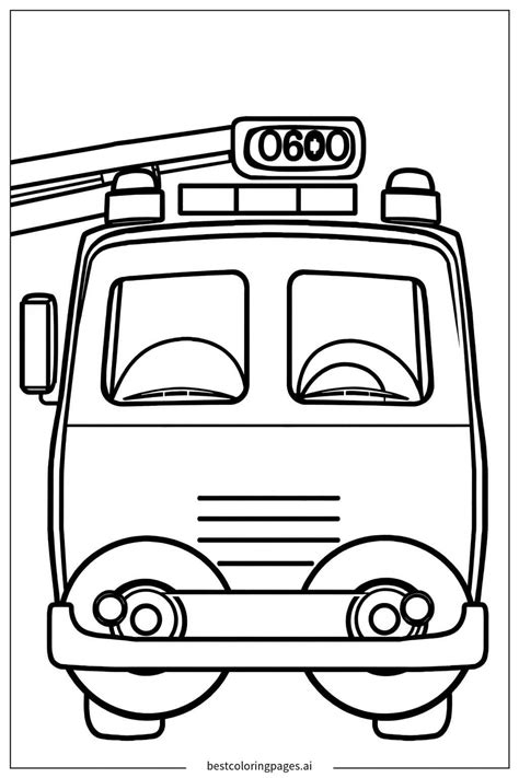 29장의 소방차 색칠공부（무료 Pdf 및 Png 인쇄용）