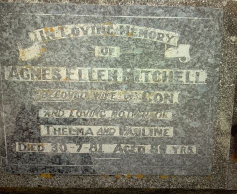 Agnes Ellen Mitchell 1893 1981 Find A Grave Memorial