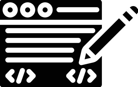 Edit Code Vector Icon Design Illustration 21676937 Vector Art At Vecteezy