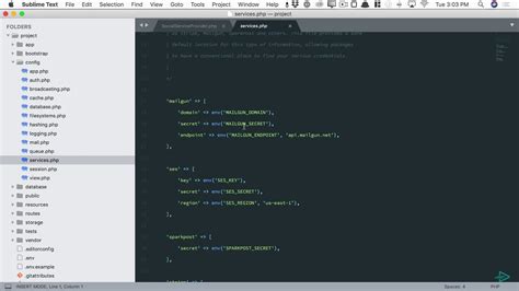 Laravel 57 Episode 23 Core Concepts Config And Environments Youtube