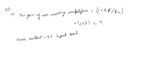 Solved Inverting Amplifier An Inverting Amplifier Reverses The Polarity Of The Input Signal
