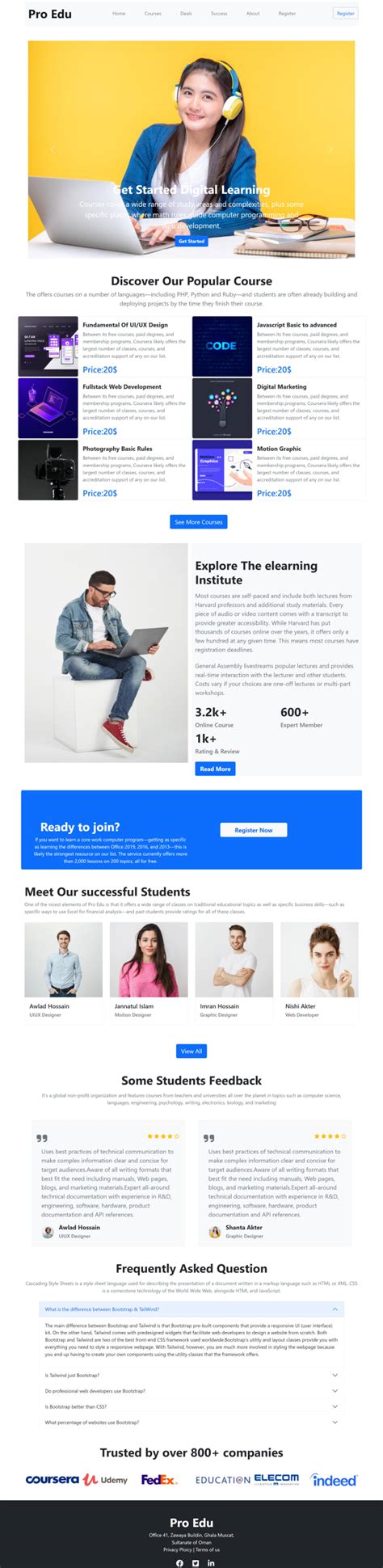 Build Html Css Landing Page Design And Responsive Website By Auditib