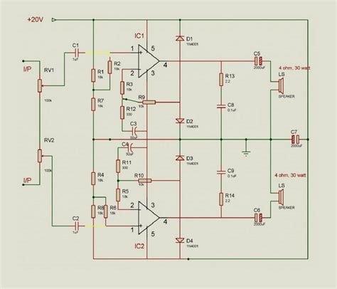 Stereo Amplifier Circuit W W Amplifier Projects