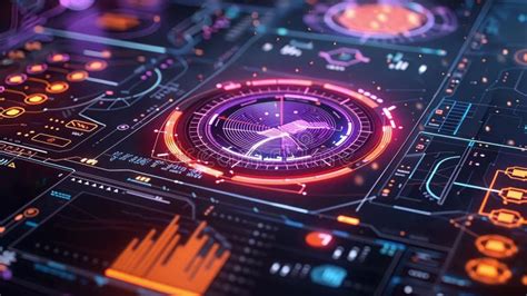 Futuristic Interface Displaying Complex Data Analysis and Processing Stock Footage - Video of ...