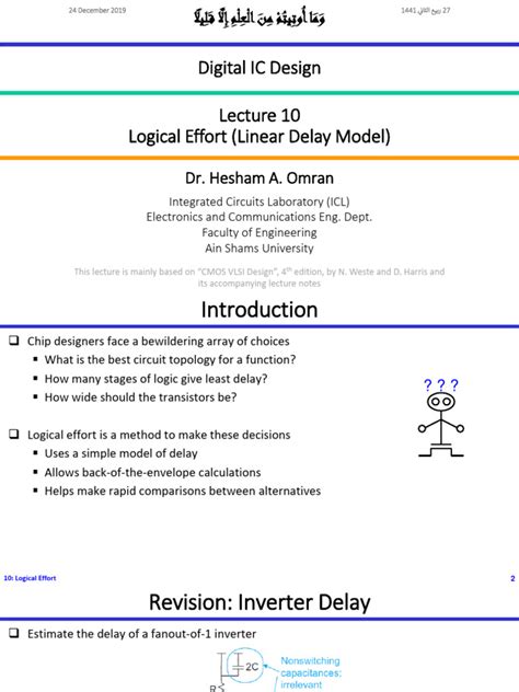 Dic Lec 10 Logical Effort V01 Pdf Electrical Engineering Electrical Circuits