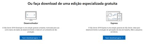 instalação do sql server e bancos de dados
