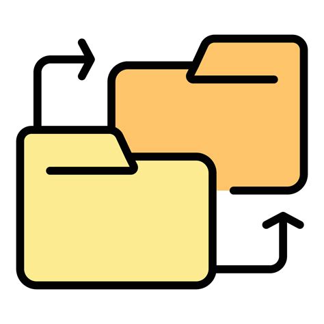 Change File Folder Icon Vector Flat Vector Art At Vecteezy