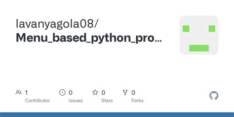 Lavanya Gola On Linkedin Github Lavanyagola08menubasedpythonprogram