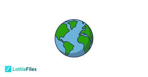 earth globe rotating with seamless loop animation on lottiefiles free