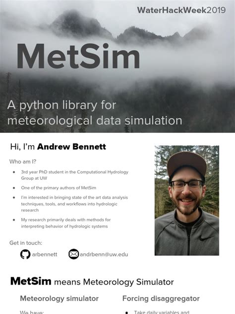 0 Metsim Tutorial Introduction Pdf Meteorology Simulation