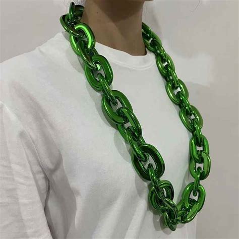 Eva Fan Foam Necklace Loge Oversized Nfl Plastic Big Chain